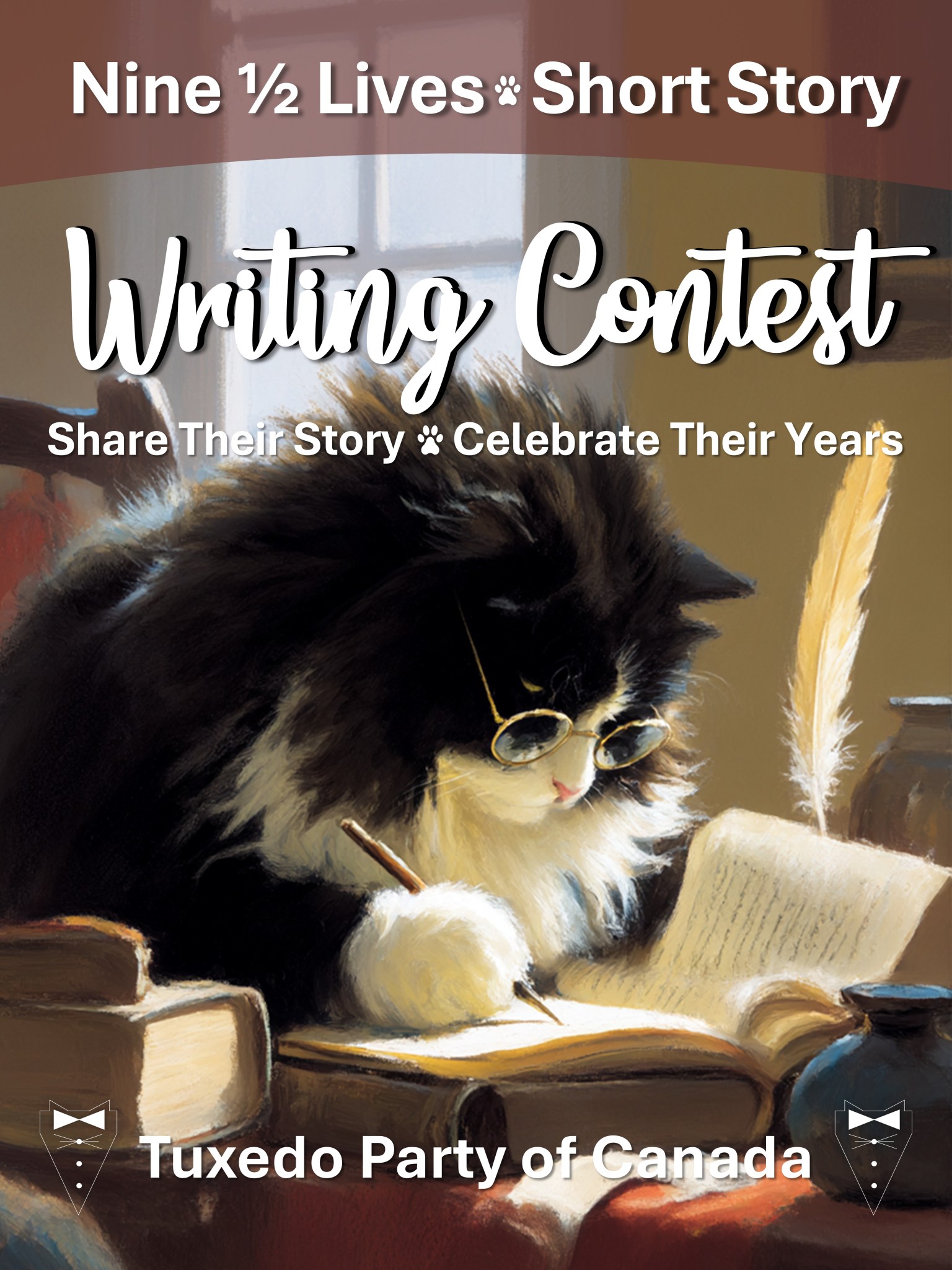 Nine ½ Lives Short Story Writing Contest – Tuxedo Party of Canada